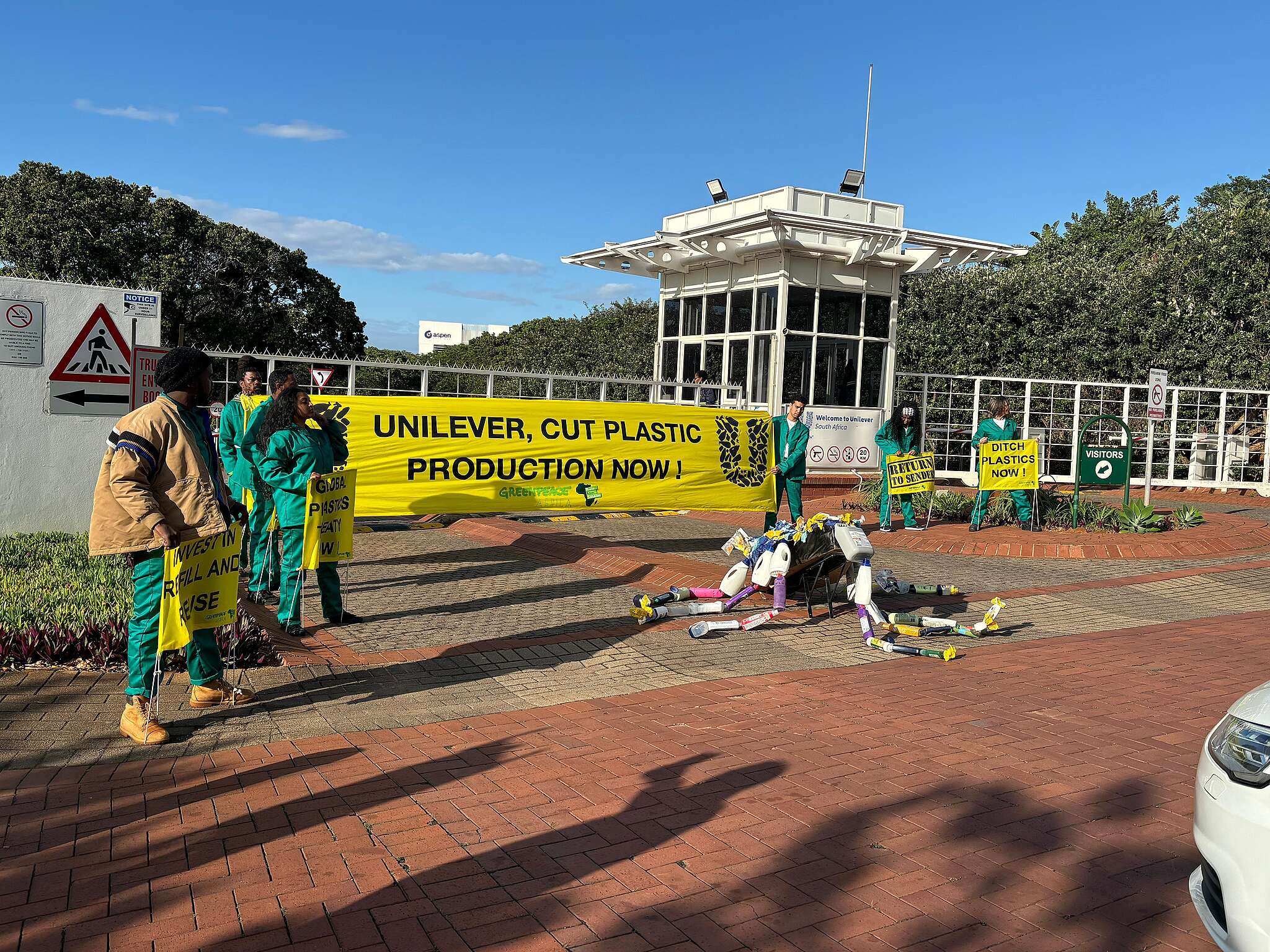 Greenpeace Africa Calls Out Unilever for Plastic Pollution: Protest at ...