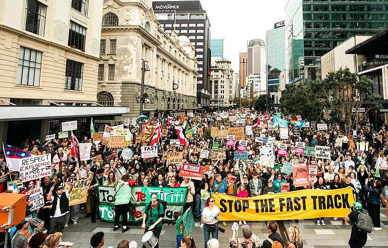 Inside the March for Nature - Greenpeace Aotearoa