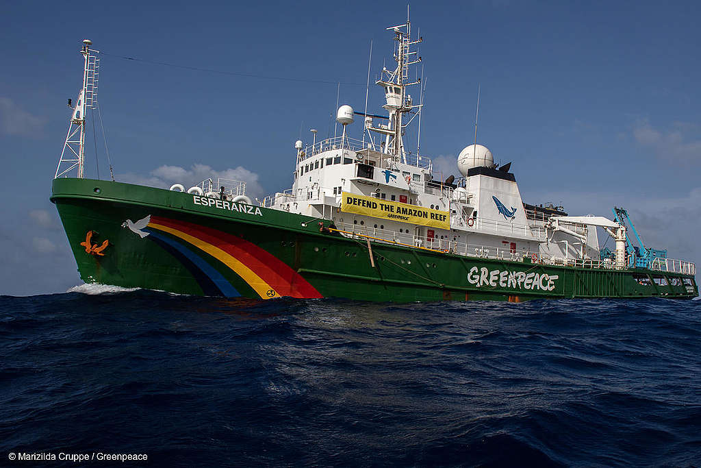 Greenpeace Argentina | Barco Esperanza de expedición en Brasil