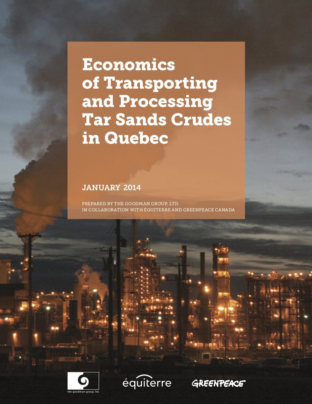 Economics of Transporting and Processing Tar Sands Crudes in Quebec ...