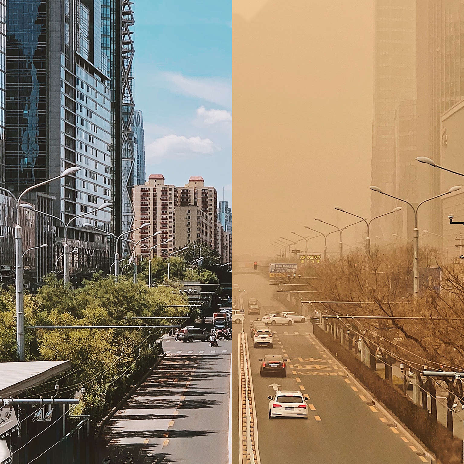 Sandstorm spreads across East Asia, bringing orange skies and choking ...