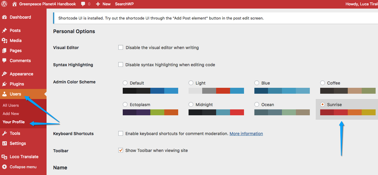 Edit your P4 Profile - Greenpeace Planet 4 Handbook