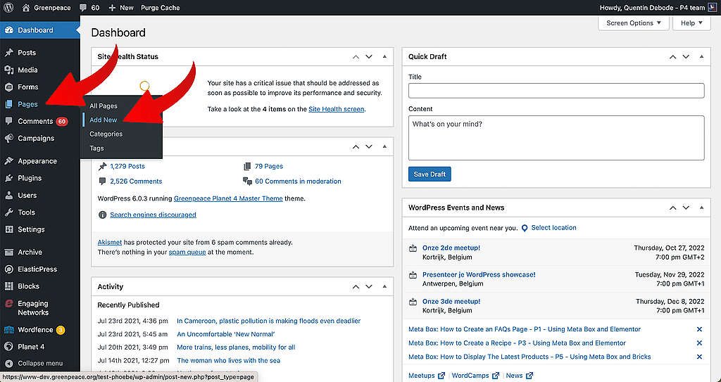 Create Deep Dive Topic Pages - Greenpeace Planet 4 Handbook