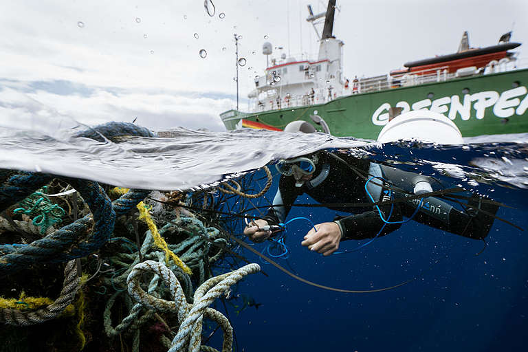 Greenpeace ships are setting sail to tackle the global plastic ...