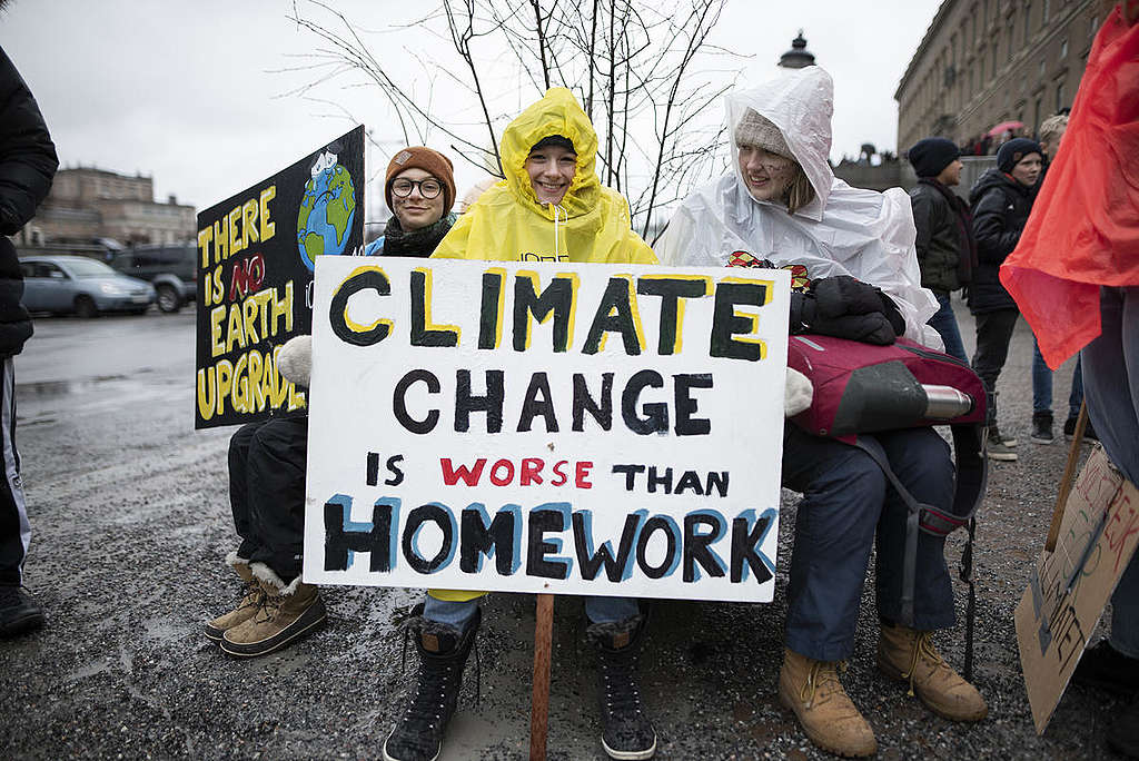 Our favourite photos from the student climate strike - Greenpeace ...