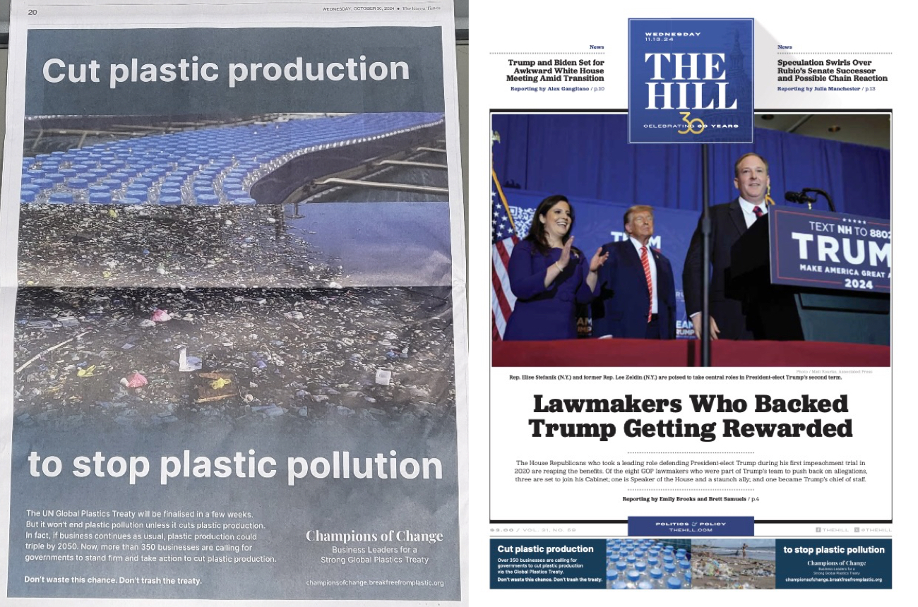 Join Champions of Change to support an end to plastic pollution ...