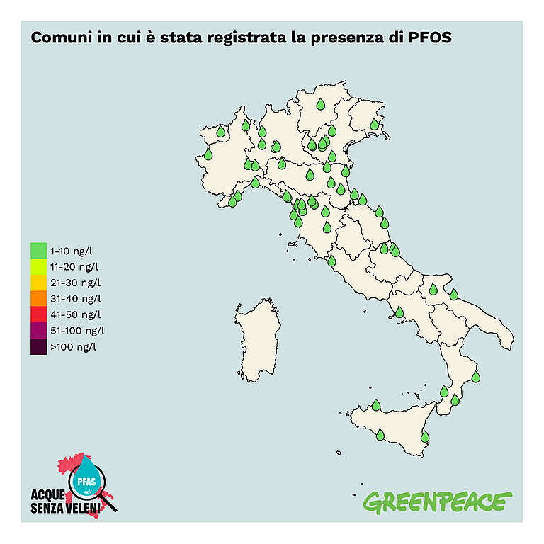 PFAS, le nostre analisi rivelano acqua potabile contaminata in tutta ...