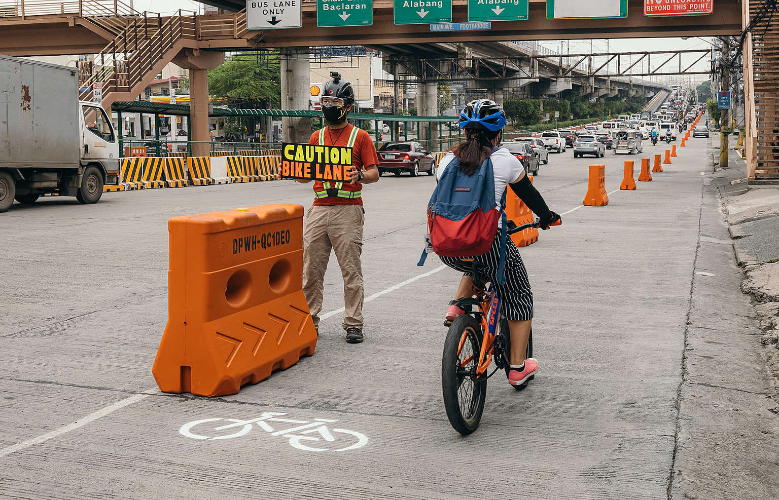 Protected bike lanes key to liveable cities: Greenpeace joins EDSA bike ...