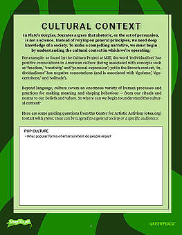 Exercise: Cultural Context - Greenpeace Storytelling