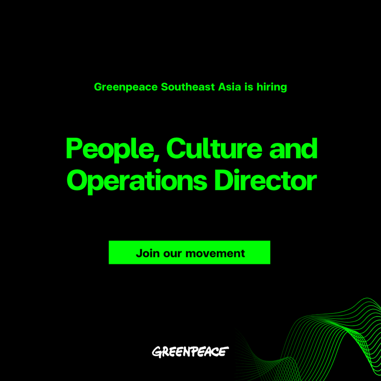 People, Culture and Operations Director - Greenpeace Thailand